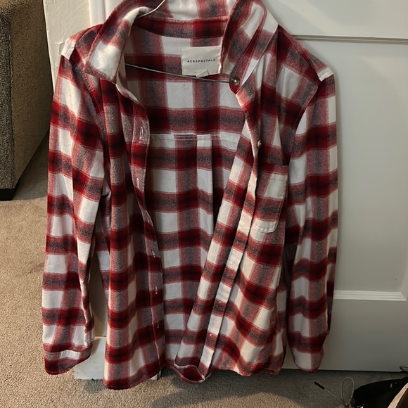 Aeropostale | Tops | Red And White Flannel | Poshmark